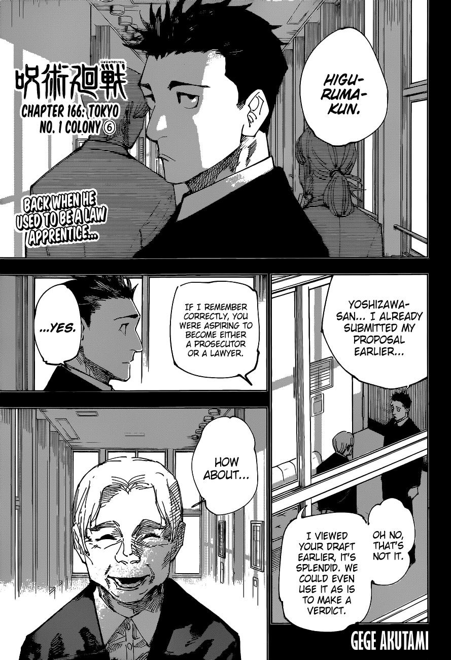 Read jujutsu kaisen (JJK) manga Chapter 166 online [English Version]